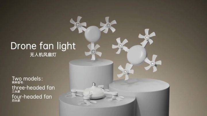 Jiditech Drone Ceiling Fan Light Ceiling Fan With Light Control Ceiling ...