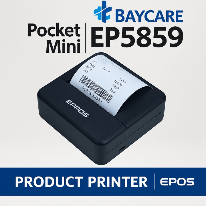 Printer Thermal EPPOS EP5859 58mm Bluetooth Buat Alat Cetak Resi Paket Bon Kasir Struk Hp Mini ...