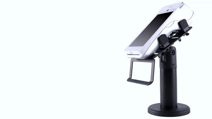 Pos Machine Stand Supermarket Cashier Stand Bank Credit Card Machine ...