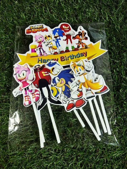 Cake topper Sonic boom happy birthday | Lazada Indonesia