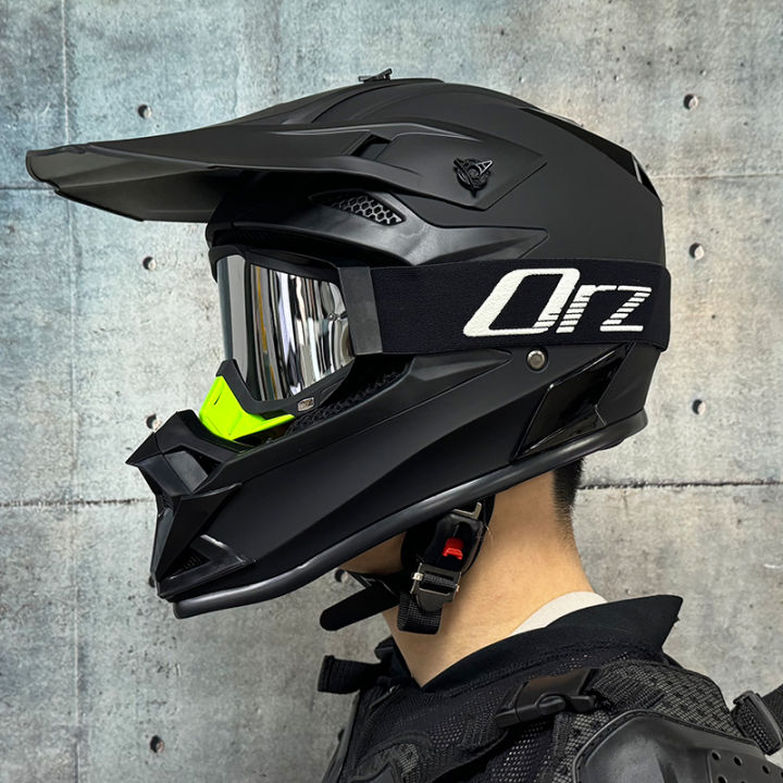 ORZ หมวกกันน็อค Off-Road คลุมทั้งหมดไฟฟ้าจักรยานรถชายหาด Kart หมวกกันน็อคจักรยานเสือภูเขา ...