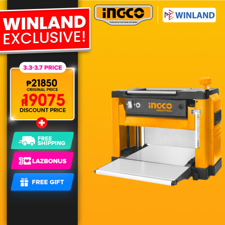 Ingco by Winland Industrial Thickness Planer 1500W TP15003 ING-PT ...