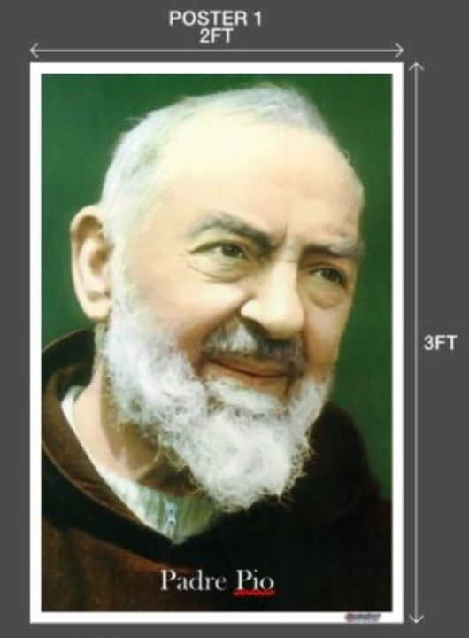 TARPAULIN POSTER PADRE PIO 2X3FT | Lazada PH
