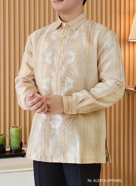 MODERN BARONG TAGALOG FOR MEN MODERN STRIPE BARONG | Lazada PH