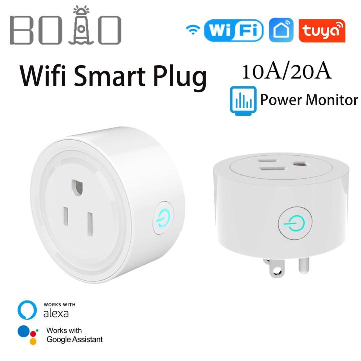 BOIO Smart Wifi Plug wifi Socket Switch 10A/16A/20A Power monitor Remote Control WiFi Sockets ...