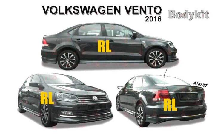 Volkswagen vento polo hatchback facelift 2017 2018 2019 2020 RL bodykit ...