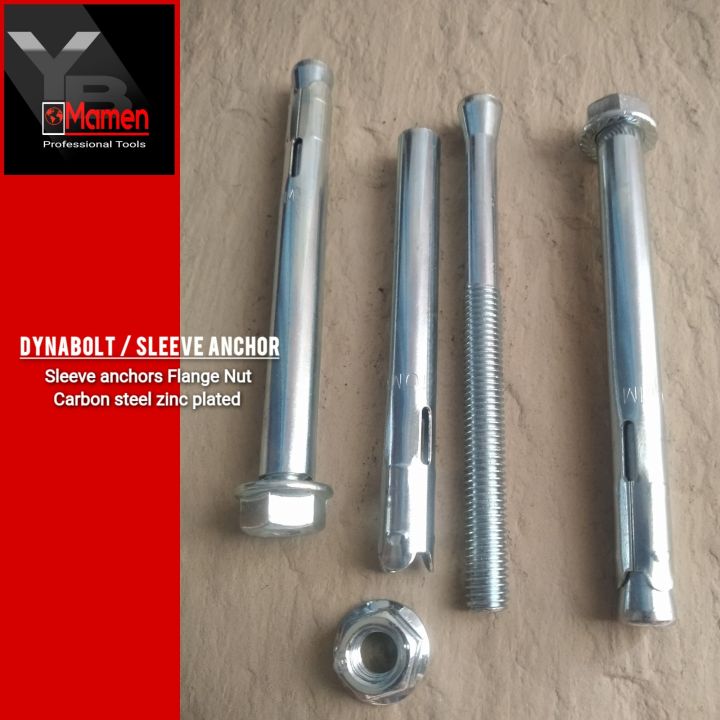 Dynabolt M10 / Dinabolt M10x100 / Sleeve Anchor M10x100 Galvanis zinc ...