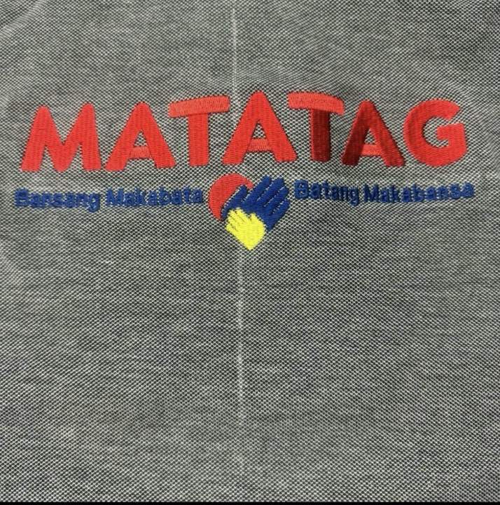 MATATAG Birdseye Poloshirt, Front and Back Embroidery | Lazada PH