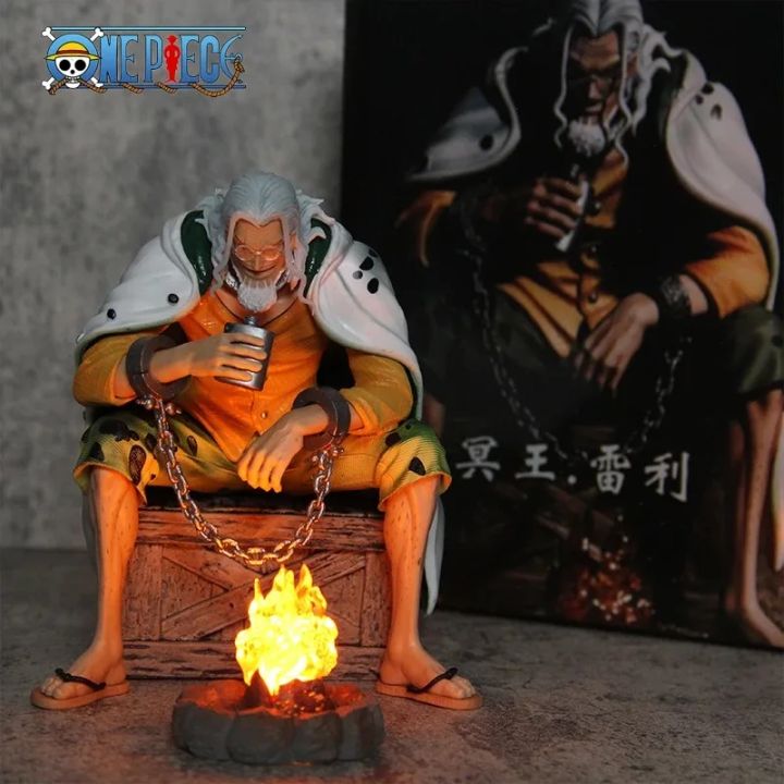 16cm Anime One Piece Figure Silvers Rayleigh Action Figures Model ...