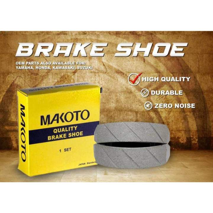 xrm/smash/wave rear brake shoe makoto | Lazada PH