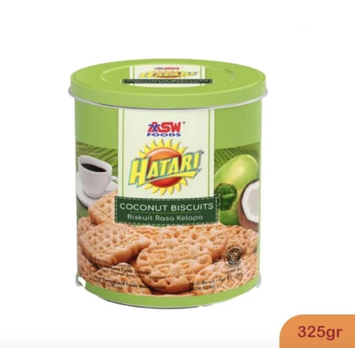 Hatari Coconut Biscuit Bulat 325gr Wafer Biskuit Lebaran | Lazada Indonesia