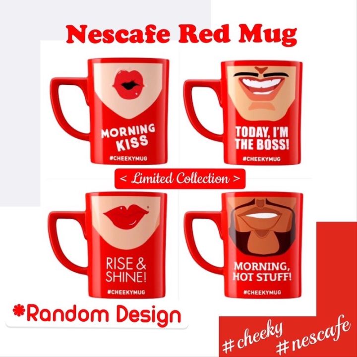 Nescafe Mug/250ML/Nescafe Ceramic cups-Cheeky Design | Lazada