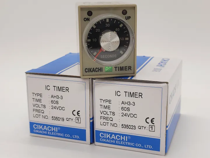 Original CIKACHI Taiwan Jia Yang AH3-3 Time Relay AC220 DC24V ...