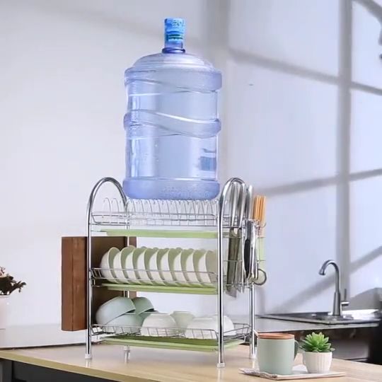 SHENAR Rak Piring 3 SUSUN Stainless Steel Modern RAK PIRING STAINLESS ...