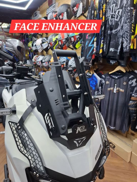 ADV 160 FACE ENHANCER VISOR SIDE MIRROR BRACKET WITH CP HOLDER BRACKET ...