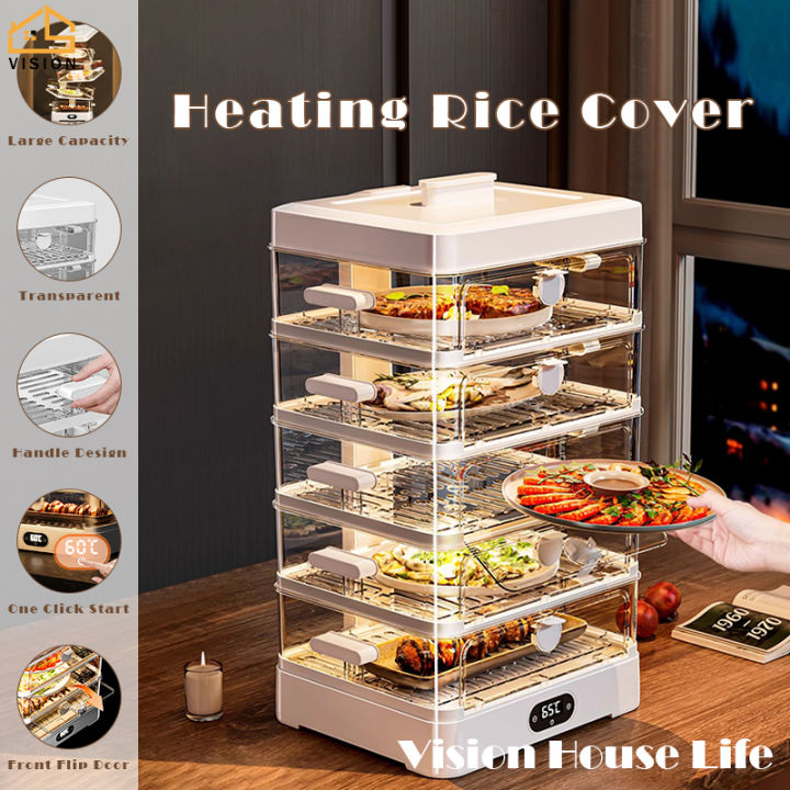Vision Multi-layer Food Heating Cover Electric Insulated Food Dispenser ...