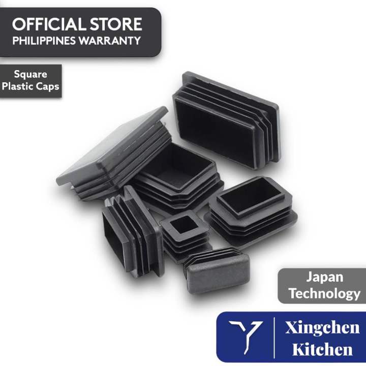 Square Plastic Rectangle Pipe Footing Inner Insert Tubing Endcaps ...