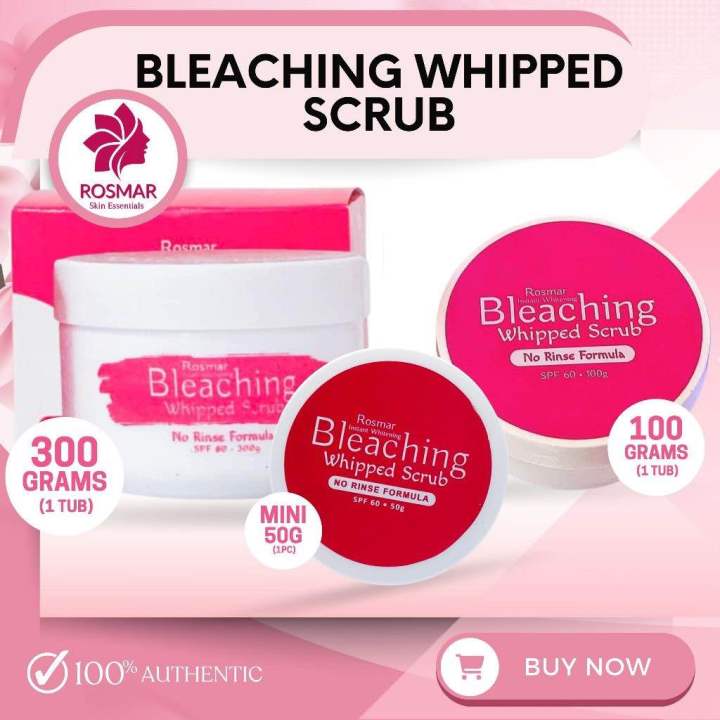 Rosmar Bleaching Whipped Scrub | BWS 300g Full Tub 100g | Lazada PH