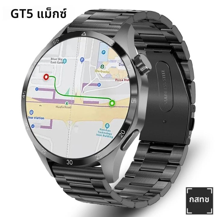 2025 ใหม่GT 5 Max GPSสมาร์ทนาฬิกาผู้ชายฟิตเนสนาฬิกาAMOLEDเสมอจอแสดงผลHD ...
