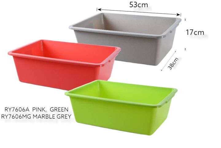 Rectangle Basin/Basin plastik /Basin Empat Segi | Lazada