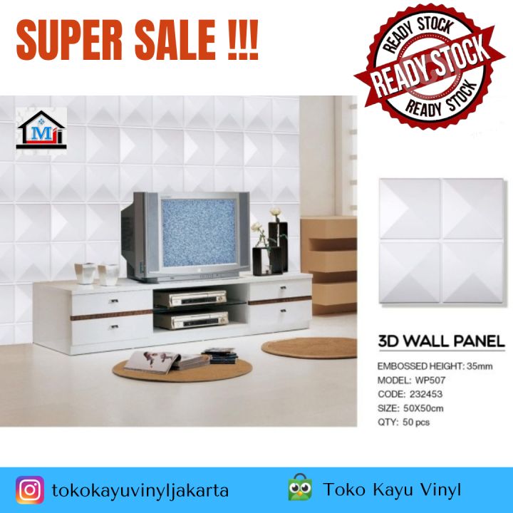 Wall panel Dinding 3D PVC Harga perbatang | Lazada Indonesia