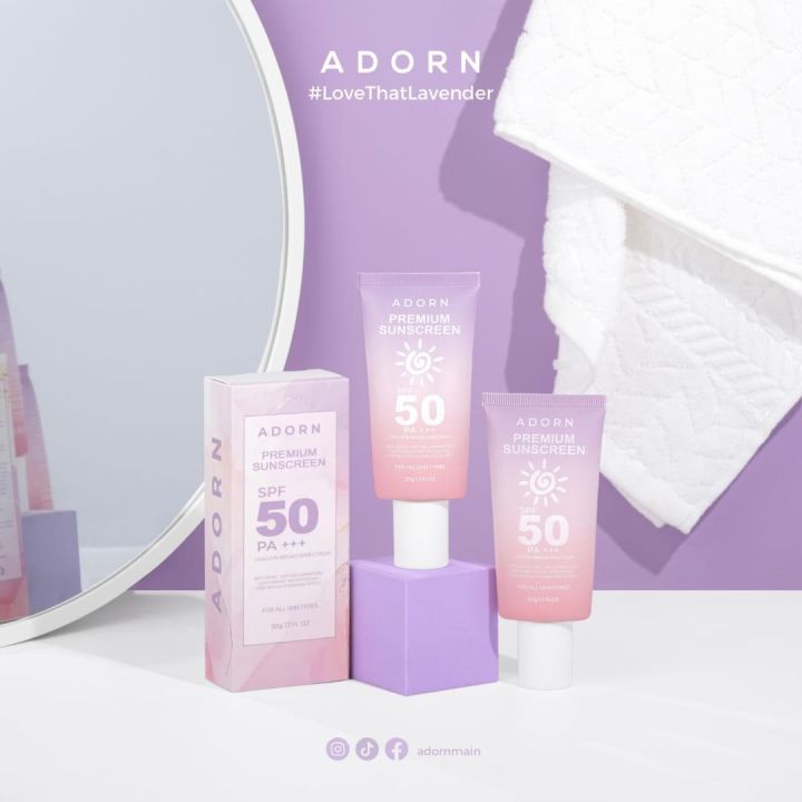 ADORN SUNSCREEN WITH SPF 50 | Lazada PH