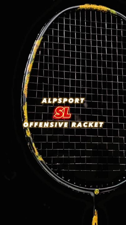 ALP SL Genuine Badminton Racket Full Carbon Fiber 4U max 26lbs ...