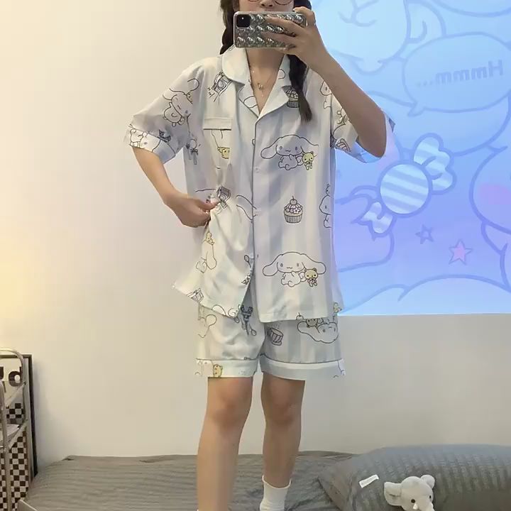 3in1 Korean Terno Prints Shortsleeves Shorts/Pajama Terno Sleepwear Set ...