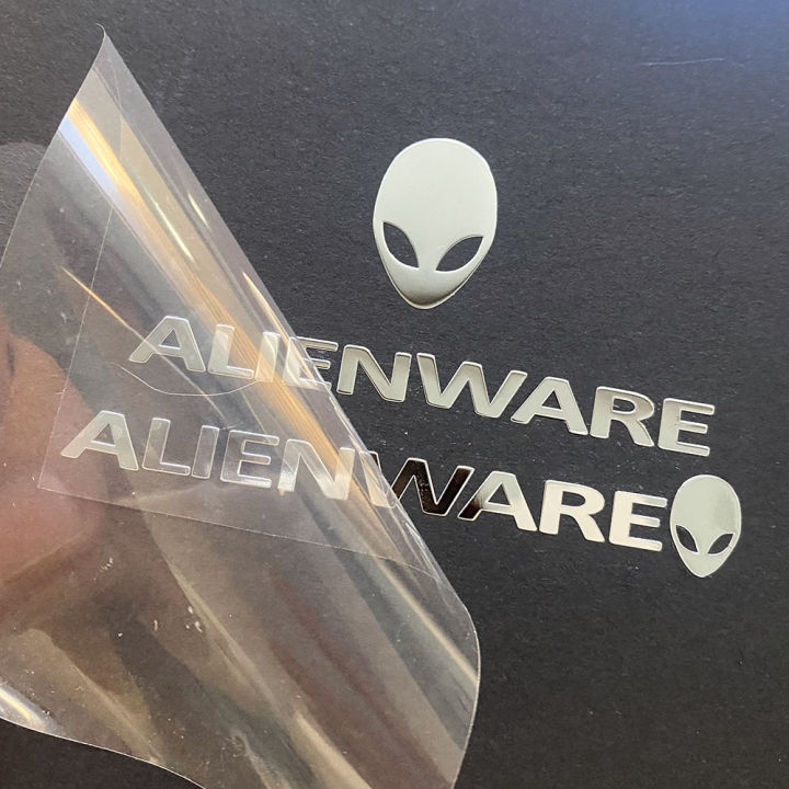 Alienware Logo Metal Decal for Notebook Computer Display Case Sticker ...