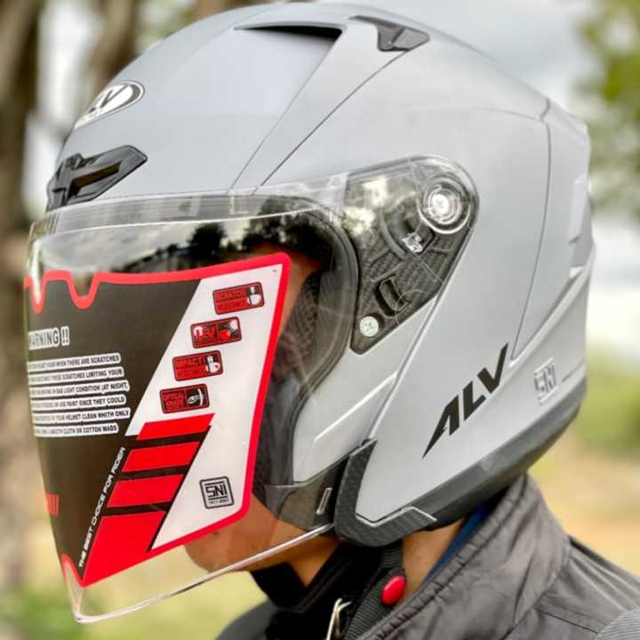 Helm ALV Ultron V1 Ultron Pro Paket Ganteng Spoiler Half Face SNI ...