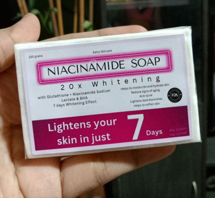 101% ORIGINAL NIACINAMIDE soap lighten your skin in just 7 days ( BE ...