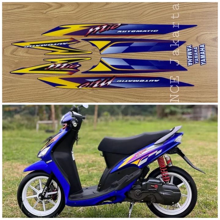 STIKER STRIPING MIO SPORTY 2003 BIRU | Lazada Indonesia