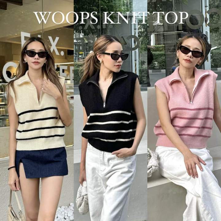 JARIN | WOOPS KNIT TOP | Lazada.co.th