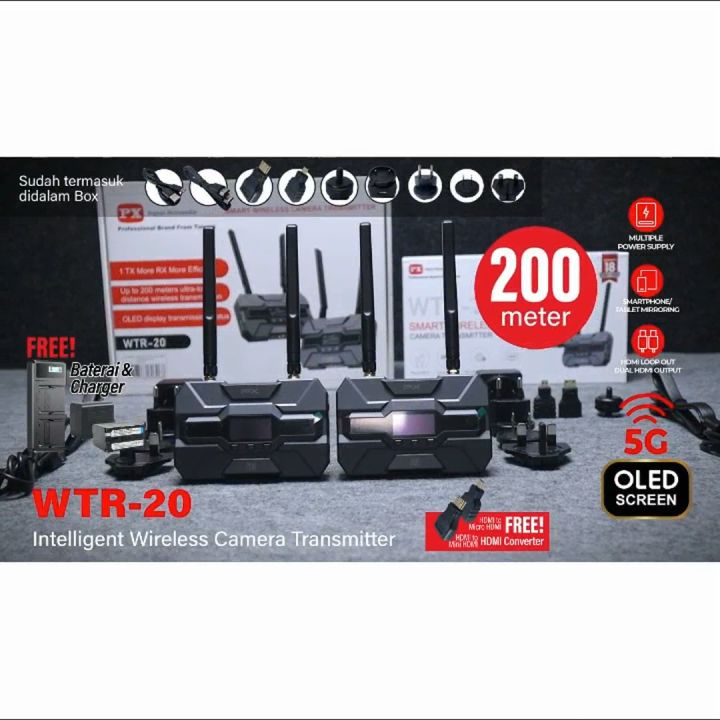 Wireless Video Transmitter System Camera Receiver 200m PX WTR-20 ...