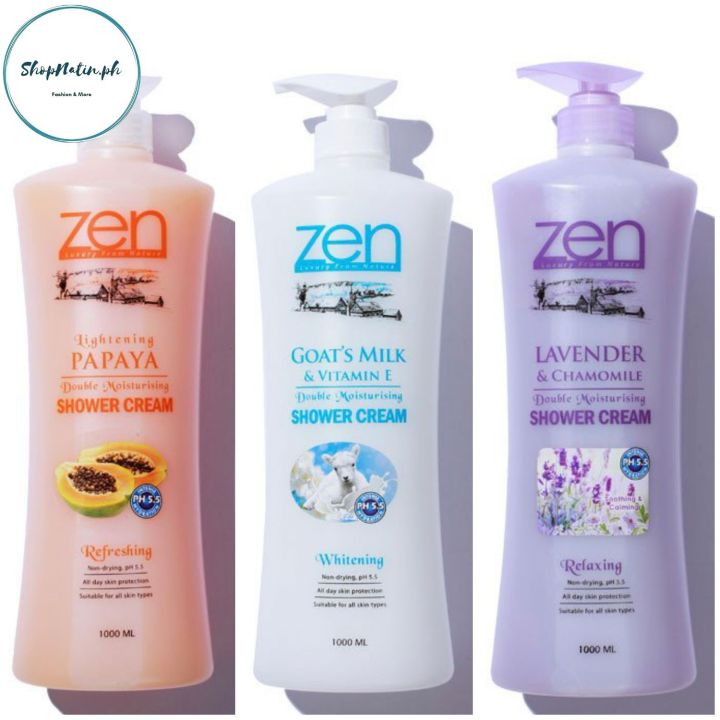 Zen Garden Double Moisture Shower Cream Goats Milk Lavander Papaya ...