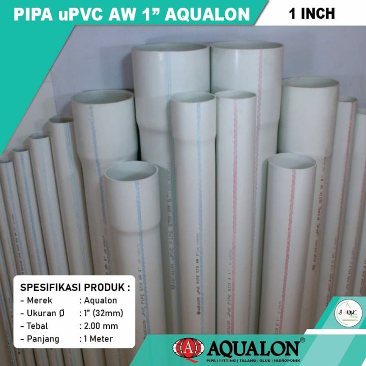 PIPA PVC AW 1 INCH / PANJANG 1 METER - AQUALON | Lazada Indonesia