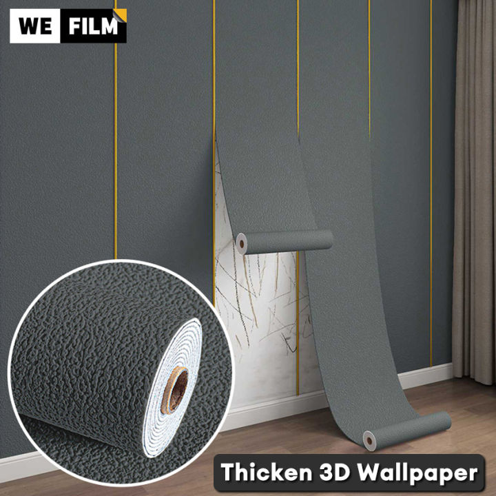 Thicken Wallpaper Self-adhesive Diatom Mud Texture Wall Sticker ...