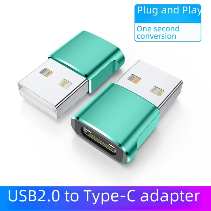 Mini Aluminum Alloy Usb To Type-c Adapter Converter A Male To C Female ...
