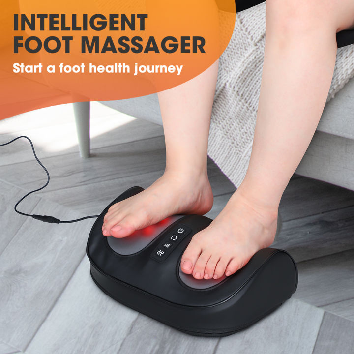 Electric Foot Massage Hot Compress Calf Foot Shiatsu Kneading Massage ...
