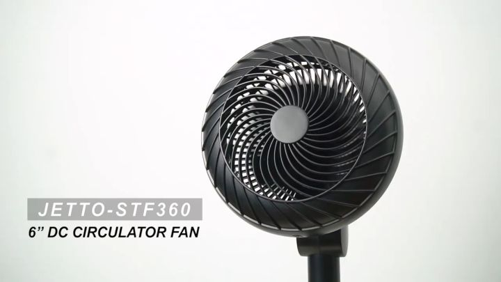 DEKA JETTO-STF360 Air Circulator Fan 6" DC Motor Stand Fan / Table Fan ...