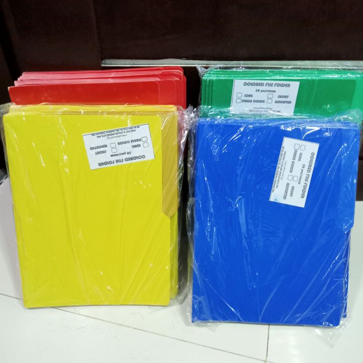 Colored folder by 20's and by ream/50 pcs | Lazada PH