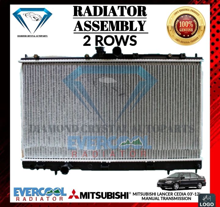 EVERCOOL RADIATOR ASSEMBLY MITSUBISHI LANCER CEDIA 03'-12' MANUAL ...