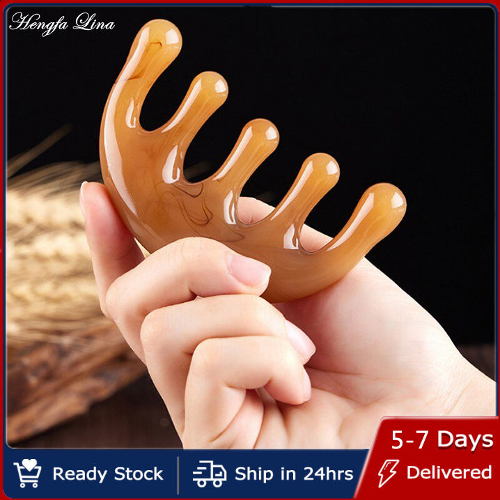 Hengfa Lina Body Meridian Massage Comb Head Face Scalp Gua Sha Massager ...