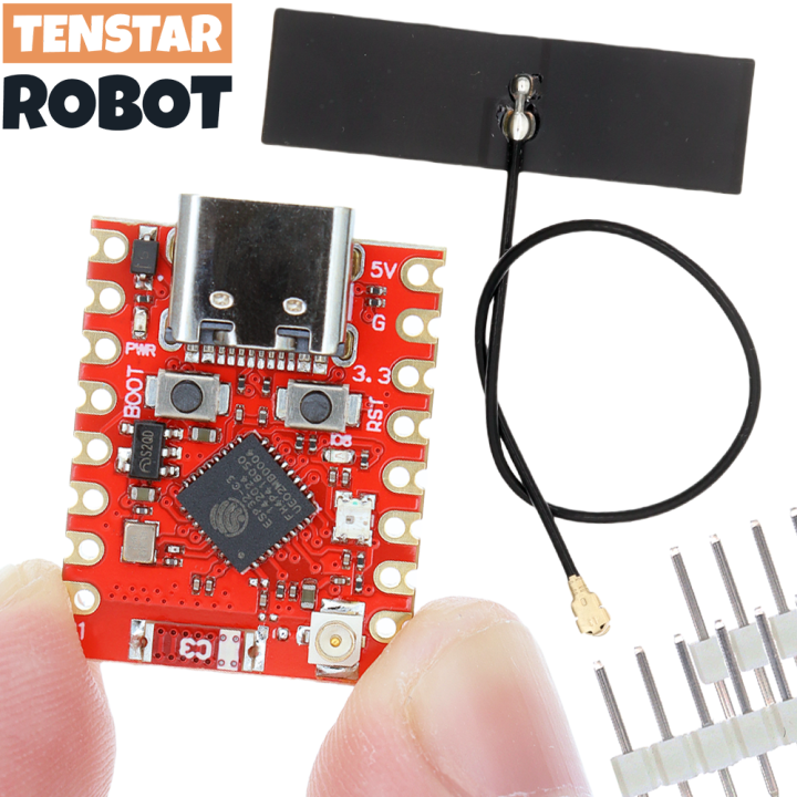 TENSTAR ESP32-C3 SuperMini Plus Development Board WiFi Bluetooth ESP32 C3 Super mini V2.0 Red ...