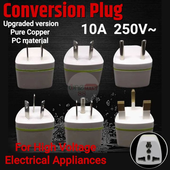 UPGRADE VERSION PURE COPPER UNIVERSAL MULTI ADAPTOR TRAVEL PLUG SOCKET ...
