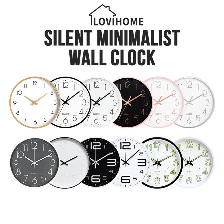 SG DESIGNER SILENT WALL CLOCK DECOR HOME DIGITAL DIY DECORATION WATCH ...
