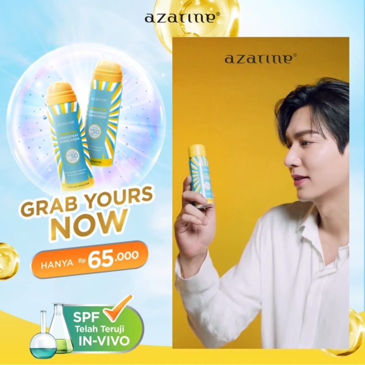 [Twin Pack] Azarine Ceraspray Sunscreen Spray SPF 50 PA+++ with cooling ...