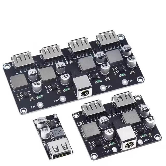 USB QC3.0 QC2.0 USB DC-DC Buck Converter Charging Step Down Module 6 ...