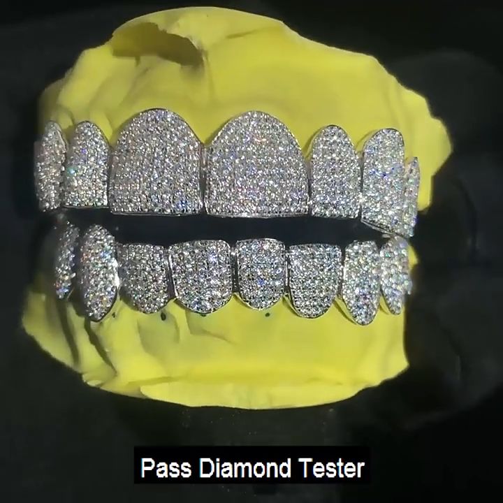Mishangjewelry Custom 10k 14K 18k Gold 925 Silver Grillz Iced Out ...
