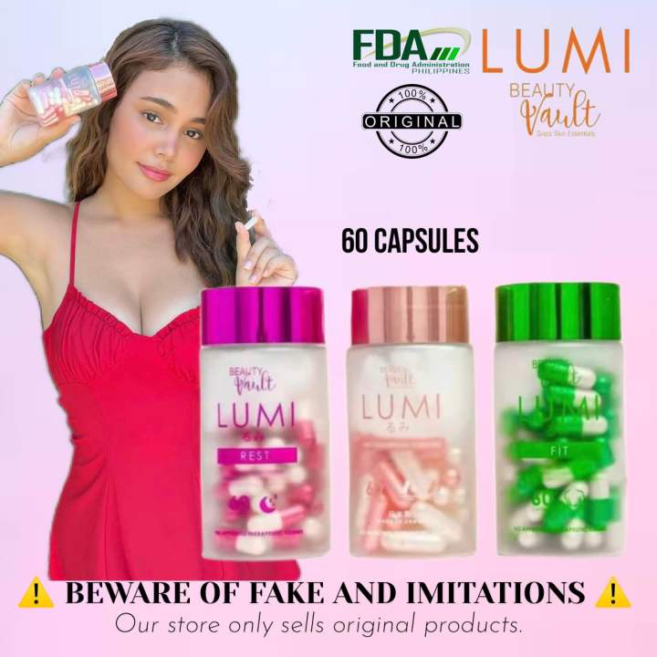𝐎𝐑𝐈𝐆𝐈𝐍𝐀𝐋 LUMI 24H GLUTATHIONE CAPSULES (60CAPS) ANTIOXIDANT WHITENING ...